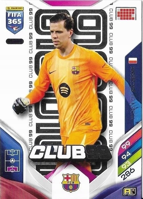 CLB12 Szczęsny FC Barcelona Club 99 FIFA 365 2026 > Panini